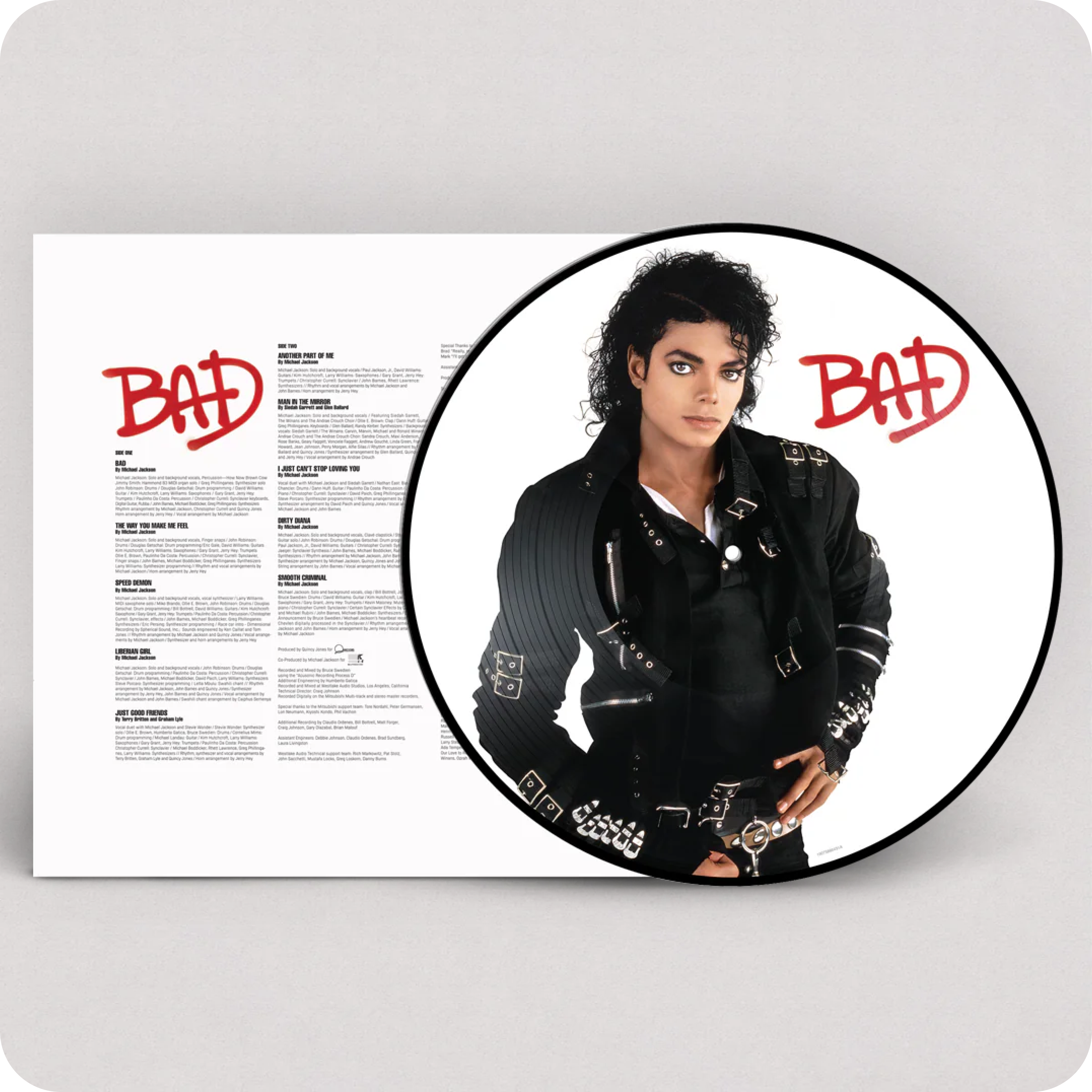 bad (picture disc) – mask guy record store