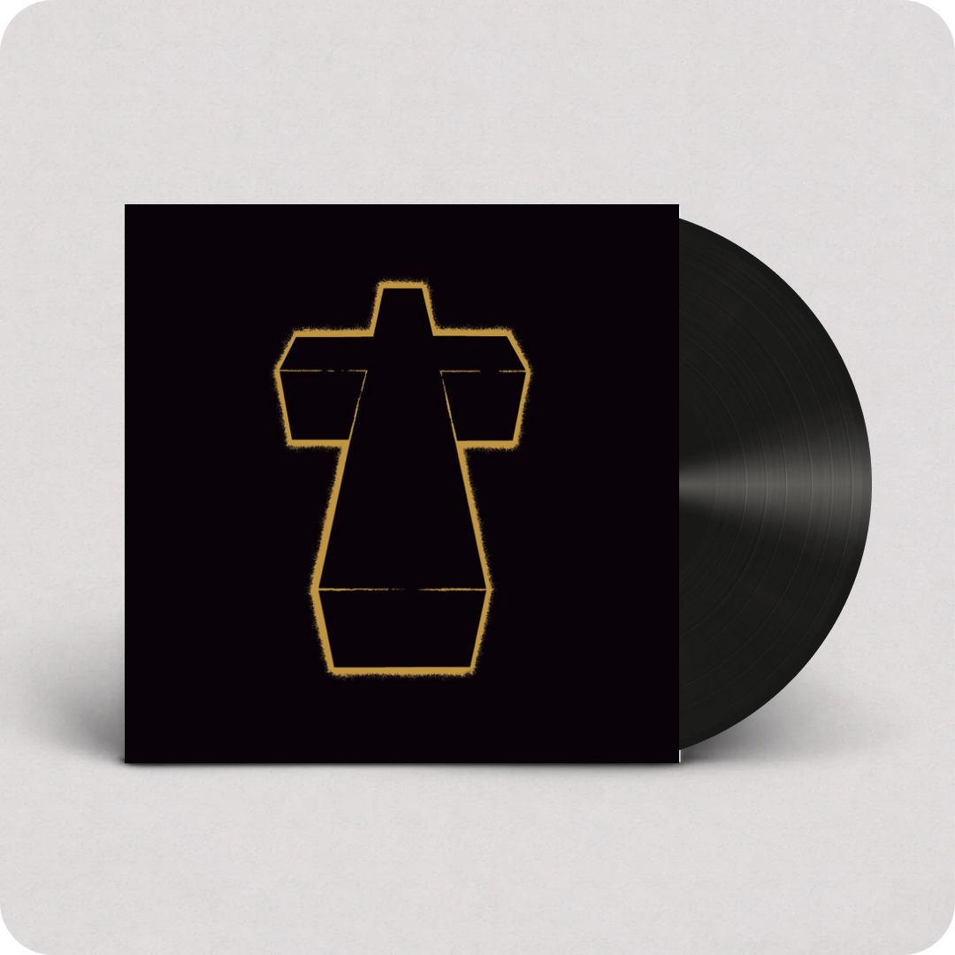 cross – mask guy record store